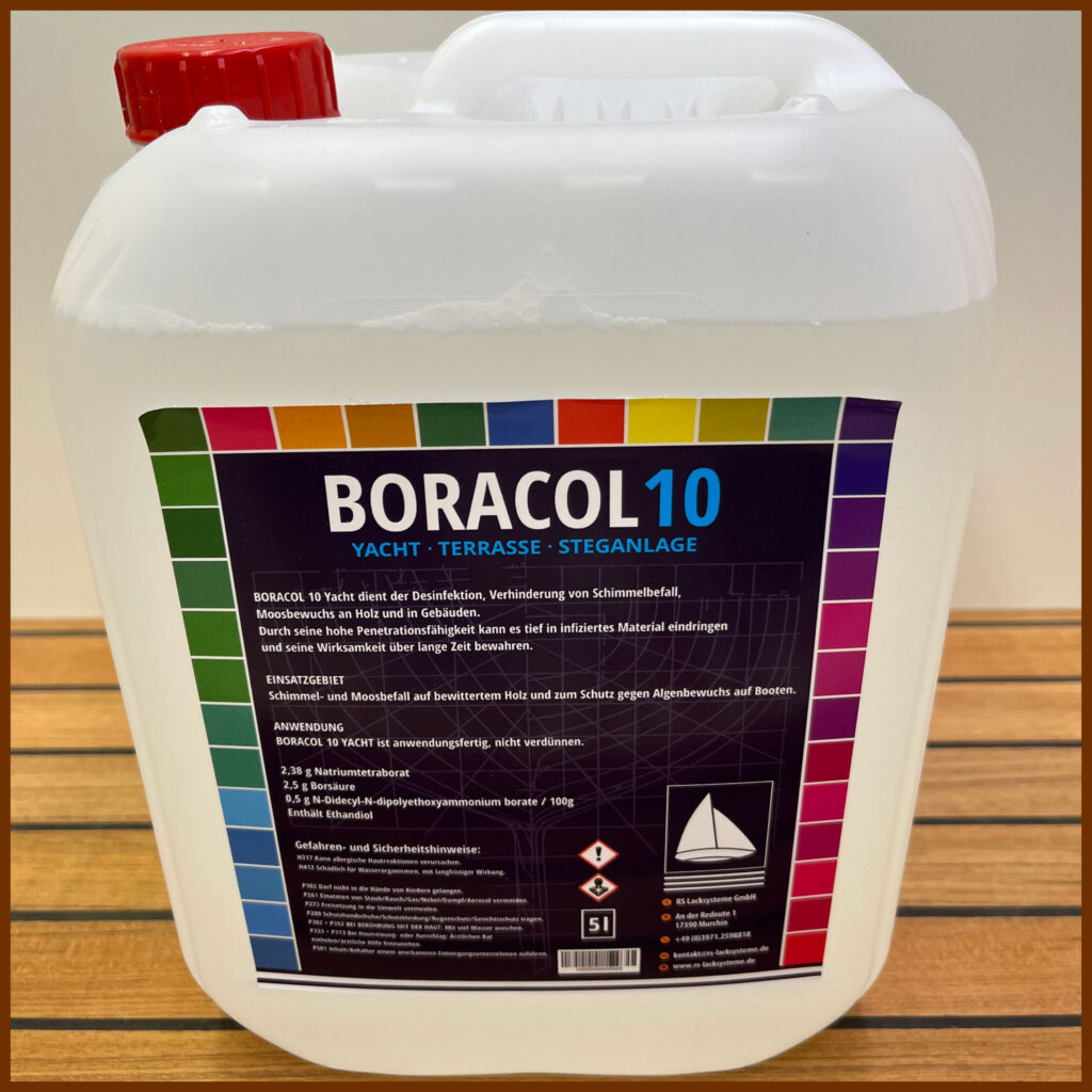 Boracol 10 Yacht Algen- & Schimmelentferner | Bootsholz